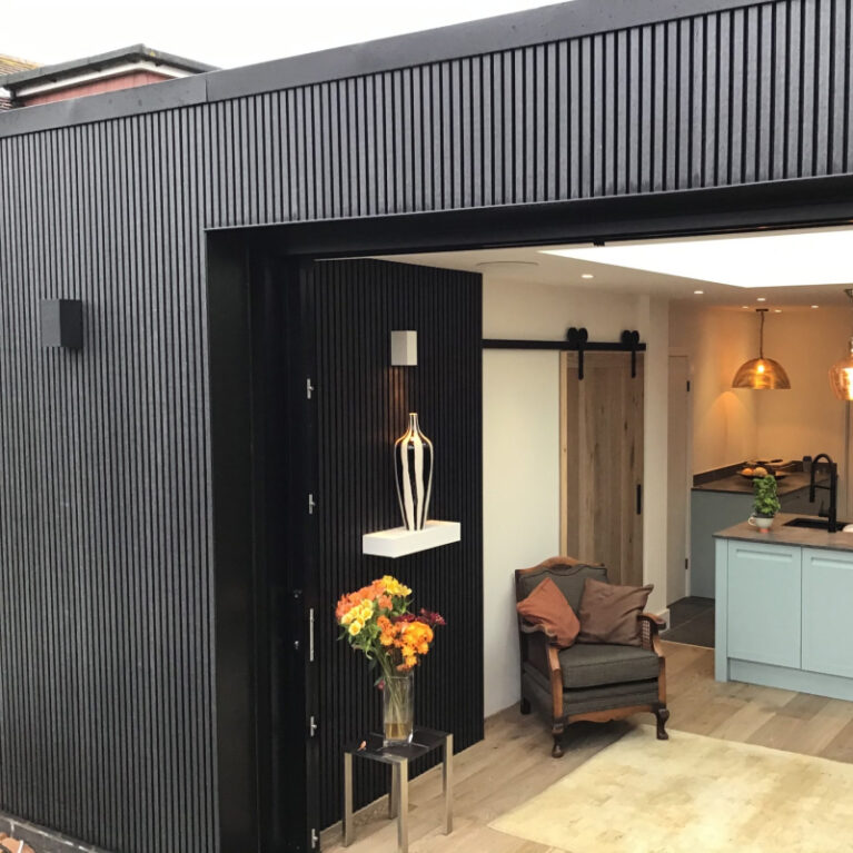 Arena Premium Composite Slatted Cladding External Corner - LB Supplies