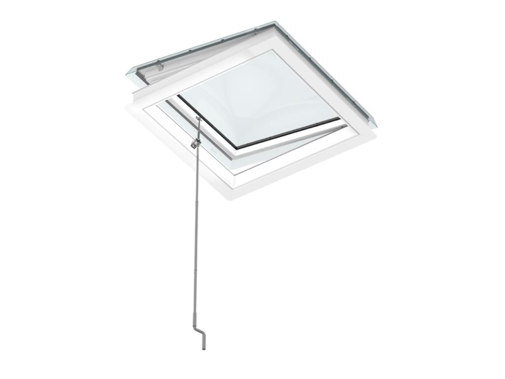 Velux Clear Polycarbonate Manual Opening Flat Roof Dome - LB Supplies