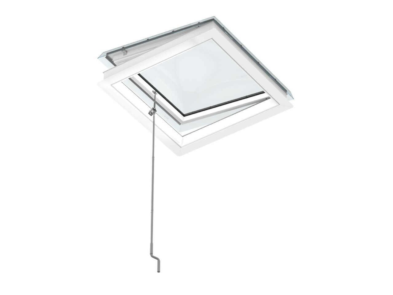 Velux Clear Polycarbonate Manual Opening Flat Roof Dome - LB Supplies
