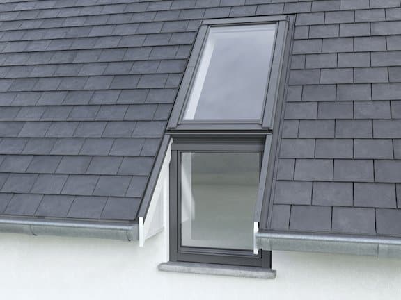 Dakea Vertica Energy Vertical Roof Window White Painted Finish - LB ...