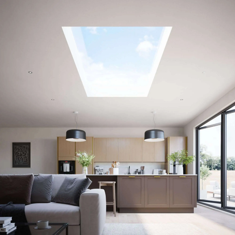 Korniche Aluminium Flat Glass Roof Window Clear Lb Supplies
