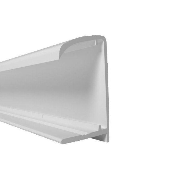 White PVC Sheet Closure - 2100mm Length - LB Supplies