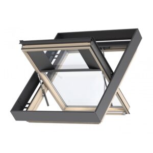 Velux Pitched Roof Smoke Vent Window Pine Lacquered - LB Supplies