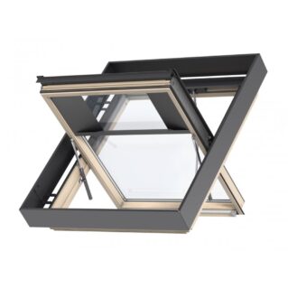 Velux Pitched Roof Smoke Vent Window Pine Lacquered - LB Supplies